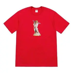Supreme Ss19 Cupid Tee Angel Printing Short Sleeve - Red
