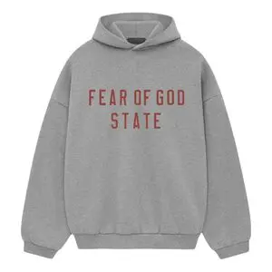 Fear Of God Ss25 Fleece Hoodie - Grey
