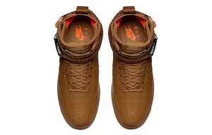 Nike Sf Air Force 1 High Top Sneakers - Brown/orange