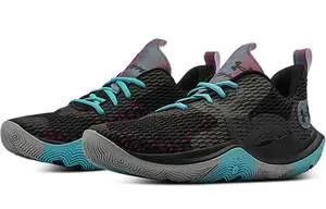 Under Armour Spawn 3 Clrshft Basketball Sneakers - Black/gray/blue