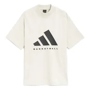 Adidas Basketball Logo Tee 'white - Talc