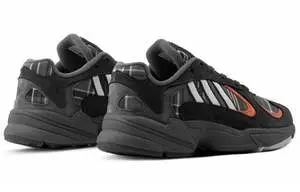 Adidas Yung-1 Plaid Sneakers - Orange