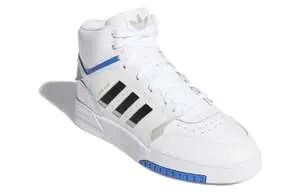 Adidas Originals Drop Step High Top Sneakers - White/blue