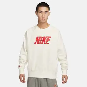 Nike Crewneck Sweatshirt - Sail/red