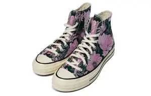 CONVERSE Chuck 70 High Top Vintage Floral Sneakers - Black