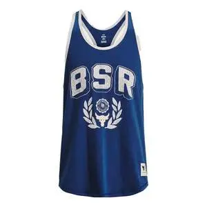 Under Armour Project Rock Bsr Tank Top - Blue/white