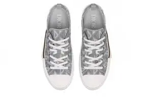 Dior B23 Low Grey Cd Diamond Sneakers - Grey/white