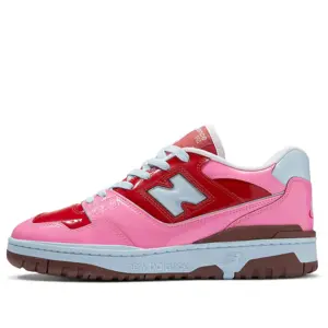 NEW BALANCE 550 Y2k Patent Leather Pack Sneakers - Pink/red/brown