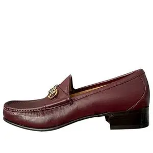 Gucci Classic Loafer With Horsebit Detail - Red