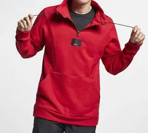 JORDAN Air Half-zip Athleisure Pullover - Red