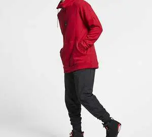JORDAN Air Half-zip Athleisure Pullover - Red