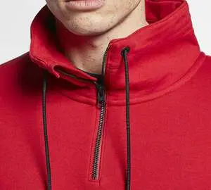 JORDAN Air Half-zip Athleisure Pullover - Red