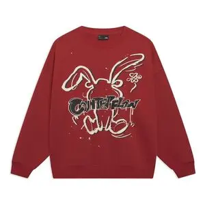 LI-NING Counterflow Cartoon Rabbit Graphic Sweatshirt - Red/multi-color