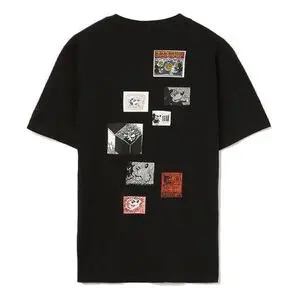 LI-NING X Disney Crossover Mickey X Keith Haring Series Tee 'black - Black/white/red