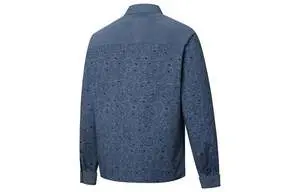 PUMA Paisley Woven Shirt Jacket With Multiple Pockets