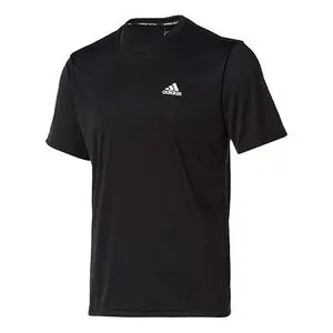 Adidas Approach Tee Tennis Round-collar Short-sleeved Male - Black