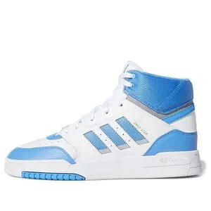 Adidas Originals Drop Step High Top Sneakers - White/blue