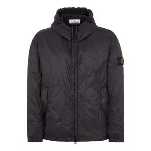 Stone Island Packable Hooded Jacket - Black