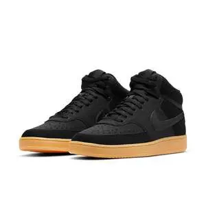 Nike Court Vision Mid High Top Sneakers - Black