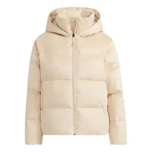 Adidas Faux Suede Puffy Down Jacket - Beige