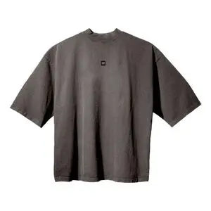 Yeezy Logo 3/4 Sleeve T-shirt - Grey