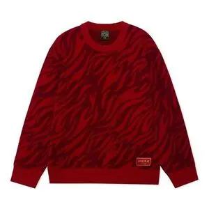 LI-NING Rijindoujin Tiger Print Logo Crew Neck Sweater