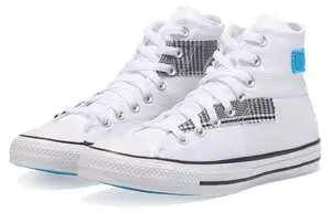 CONVERSE Chuck Taylor All Star High Top Sneakers With Patchwork Detailing - White