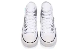 CONVERSE Chuck Taylor All Star High Top Sneakers With Patchwork Detailing - White