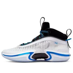 JORDAN Air Jordan 36 'Sport Blue' High Top Sneakers White/blue