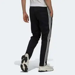 Adidas Originals Solid Color Stripe Logo Straight Casual Sports Pants/trousers/joggers Black - Default Color