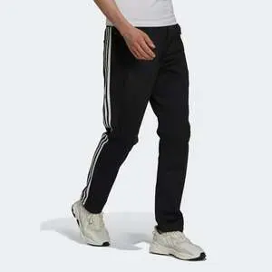 Adidas Originals Solid Color Stripe Logo Straight Casual Sports Pants/trousers/joggers Black - Default Color