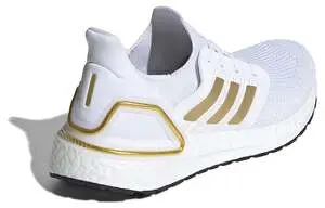 Adidas Ultraboost 20 "gold Metallic" Low Top Sneakers - White