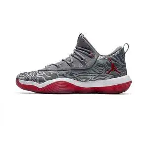 JORDAN Air Superfly 2017 Low Athletic Sneakers - Grey/red