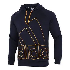Adidas Big Lo Hd Fl Logo Printing Fleece Lined Pullover