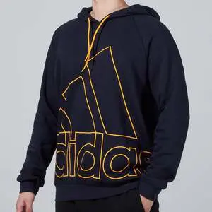Adidas Big Lo Hd Fl Logo Printing Fleece Lined Pullover