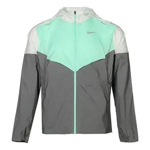 Nike Ss22 Color Block Logo Zipper Hooded Jacket - Default Color
