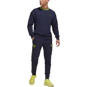Adidas Solid Color Logo Athleisure Casual Sports Pullover