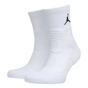 JORDAN Air Ultimate Flight 2.0 Basketball Training Socks - White