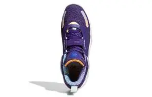 Adidas D.o.n. Issue 3 Gca 'playground Hoops' Mid Top Sneakers - Purple