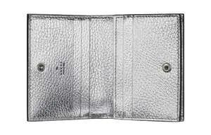 Gucci Gg Marmont Card Case Wallet - Silver