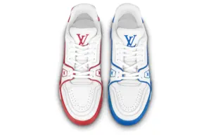 LOUIS VUITTON Trainer Sneakers - White/blue/red