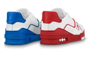 LOUIS VUITTON Trainer Sneakers - White/blue/red