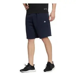 Adidas Solid Color Logo Printing Lacing Straight Shorts - Default Colorway