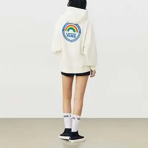 VANS Oversized Hoodie With Rainbow Graphic