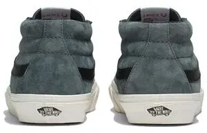 VANS Sk8-mid Pig Suede Two-tone Sneakers - Grey/green