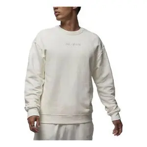 JORDAN Wordmark Fleece Crewneck Sweatshirt - Beige/sail