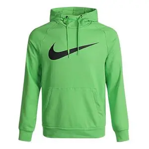 Nike Logo Print Pullover Hoodie - Green