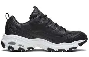 Sketchers D'lites 1.0 Low-top Lace-up Sneakers - Black