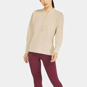 Nike Yoga Waffle V-neck Wool Pullover