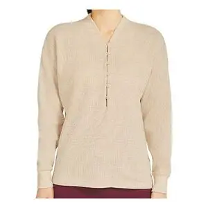 Nike Yoga Waffle V-neck Wool Pullover - Default Color